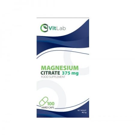 VitLab Magnesium Citrate 375 mg (100 kapsula) - Protein shop